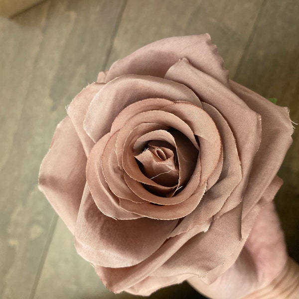 10-100pcs Dusty Rose Artificial Rose Heads, 9cm High Quality Roses Head ...