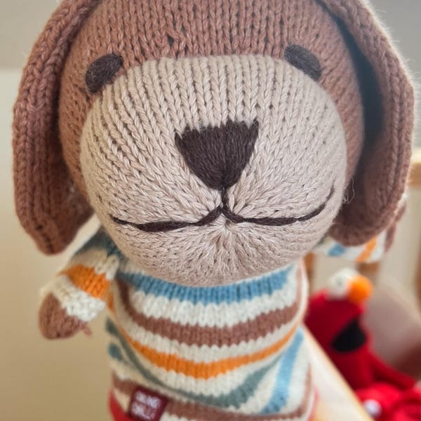 Hand Knitted Animal in Changeable Suit - Etsy