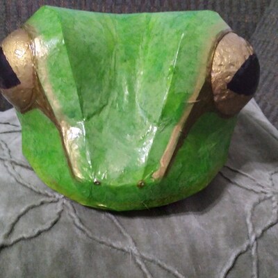 Children's Frog Papercraft Mask Template 3D Paper Mask - Etsy Canada