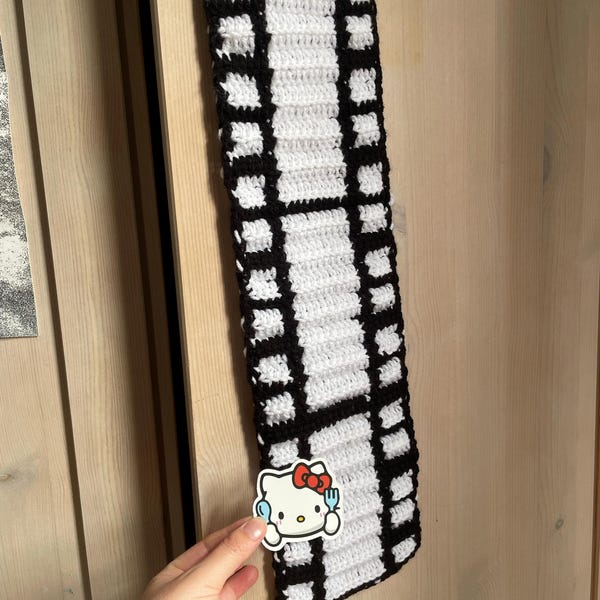 Crochet Film Strip Scarf - Etsy