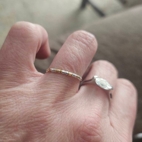 CUSTOM Morse Code Ring, Personalized Morse Code Ring, Any Word, Date ...