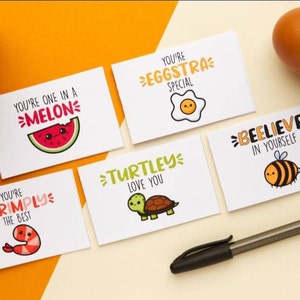 Blank Mini Animal Kawaii Cards Pack of 5 With Envelopes, Blank Cards ...