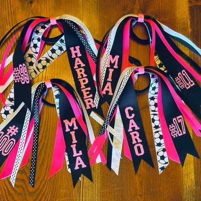 Custom Softball Spirit Ribbon/pony O/softball Team Ribbons - Etsy