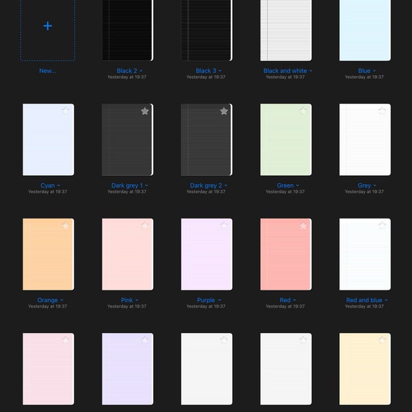 100+ Colorful Paper Templates Bundle | Digital Writing | Grid, Lined ...