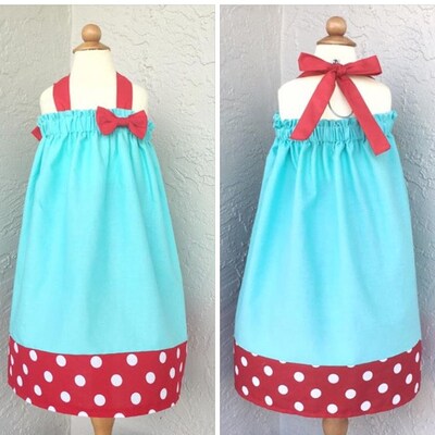 Apron Knot Dress Sewing PDF Pattern Sizes 3m Girls 8 INSTANT - Etsy
