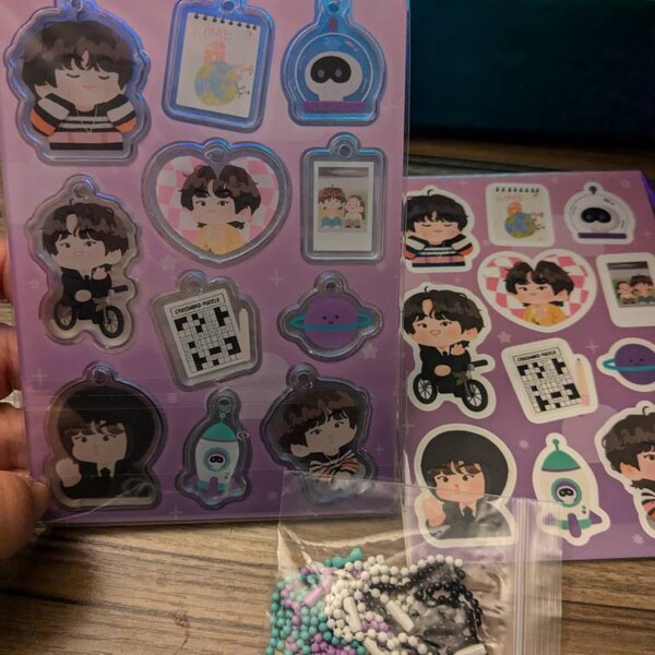 BTS Jin Suga Jungkook Keychain - Etsy
