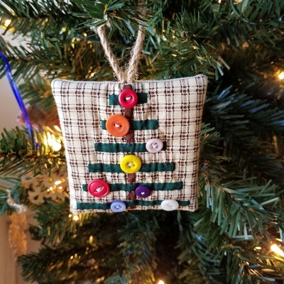 Blue Snowflake Ribbon Angel Tree Ornament, Angel Lover Gift, Fabric ...