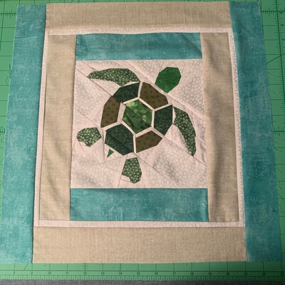 Turtle 2.0 Foundation Paper Piecing Pattern Swimming Hawaii Tropical ...