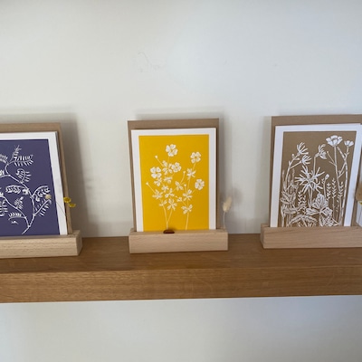 Card and Dried Flower Holder 10 Cm. Card Holder With Space for Dried ...