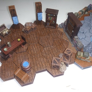 Gloomhaven Hex Terrain Tiles Openlock Table Top Gaming Modular Tile ...