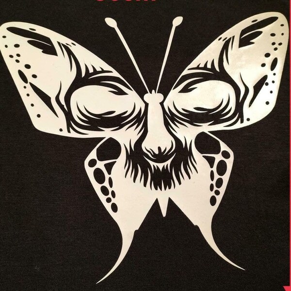 Skull Face Butterfly SVG | Skeleton SVG | Gothic Decal Shirt Graphic ...