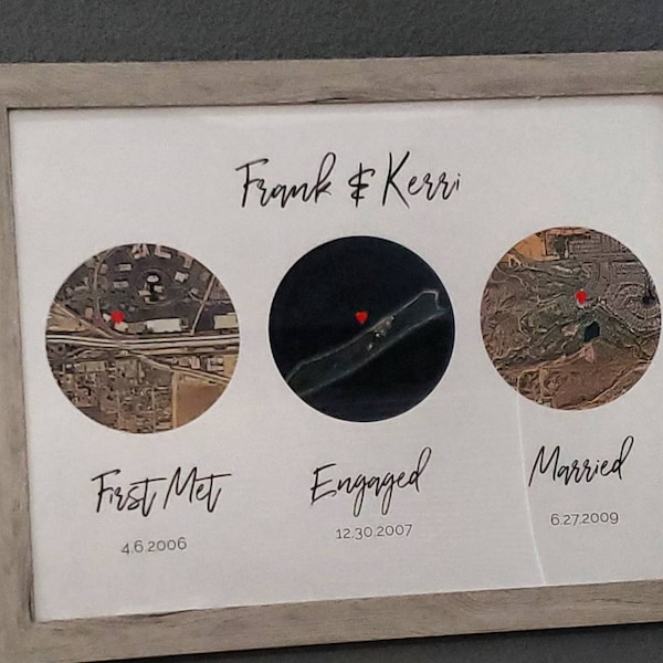 Met, Engaged, Married, Hello, Will You, I Do, Anniversary Wedding Gift ...