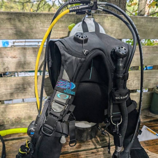 Silver Shark Personalized & Customizable Scuba Diver BCD Identification ...