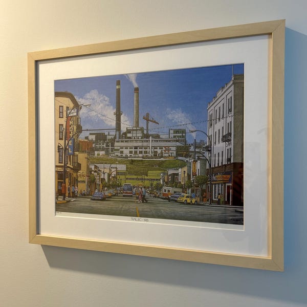 LANDSCAPE ART PRINT - "westside Log Boom", Limited Edition Giclee Print ...