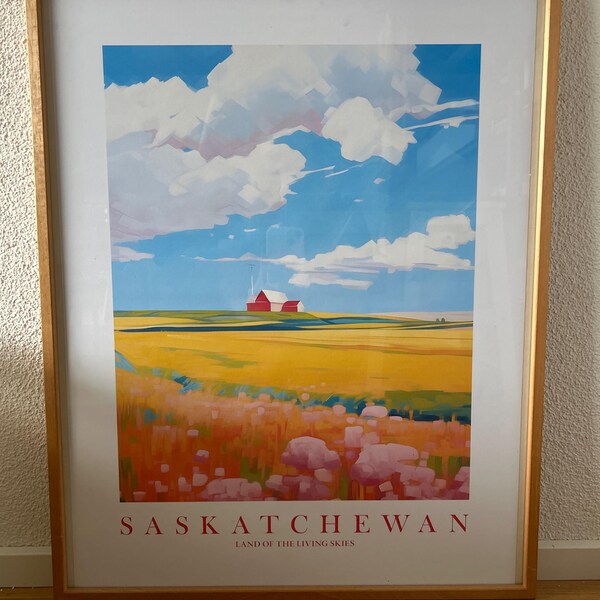 Maine Pink Orange Retro Travel Poster Pine Tree State Print Motto ...