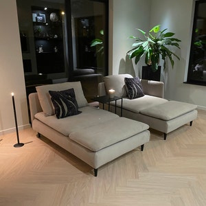 SODERHAMN Chaise Longue Section Cover Slipcover Hand Made With Multiple ...