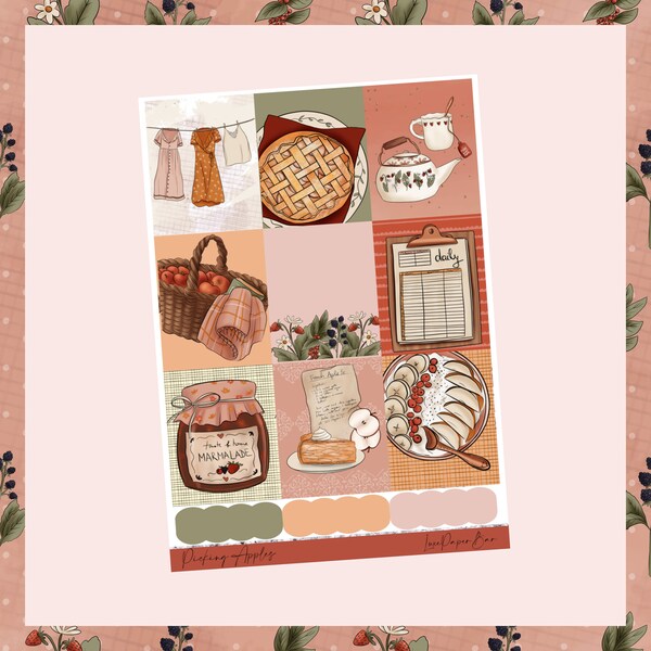 Fall Clipart Kit Apple Picking Fall Clip Art Set Commercial Use Autumn ...