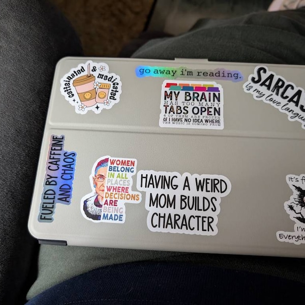 Mini Paws Dog Paw Print Sticker, Dog Laptop Sticker, Funny Stickers ...