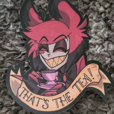 Thats the Tea hazbin Hotel Alastor Sticker - Etsy