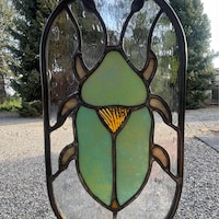 Stained Glass Insect, Stained Glass Beetle Pattern, Digital Download ...