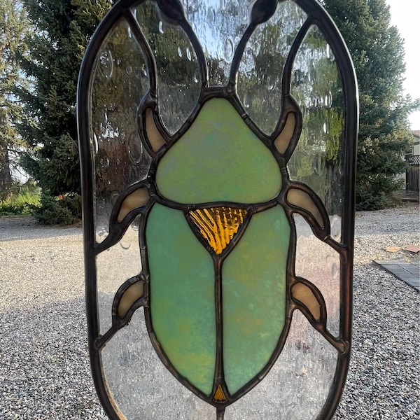 Stained Glass Insect, Stained Glass Beetle Pattern, Digital Download ...