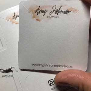 Customized Pocket Fold Necklace Cards Holds Chain Jewelry Display Cards ...