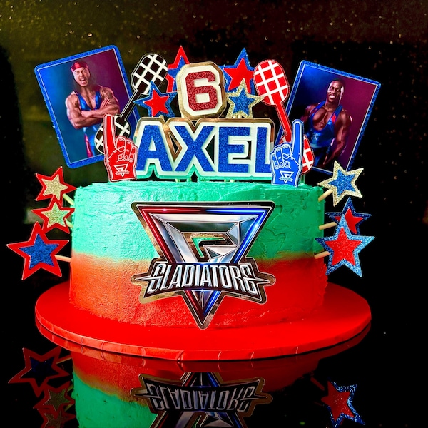 Gladiators Cake Topper Set. - Etsy UK