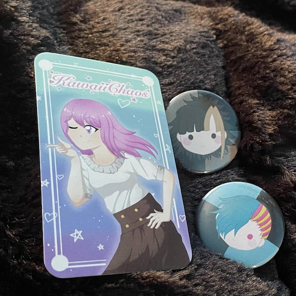 Super Chibi YTTD Buttons - Etsy