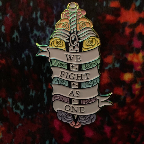 We Fight as One Enamel Pin - Etsy
