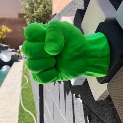 Hulk Hand Towel Holder, Wall Towel Hanger, Avengers Bathroom ...