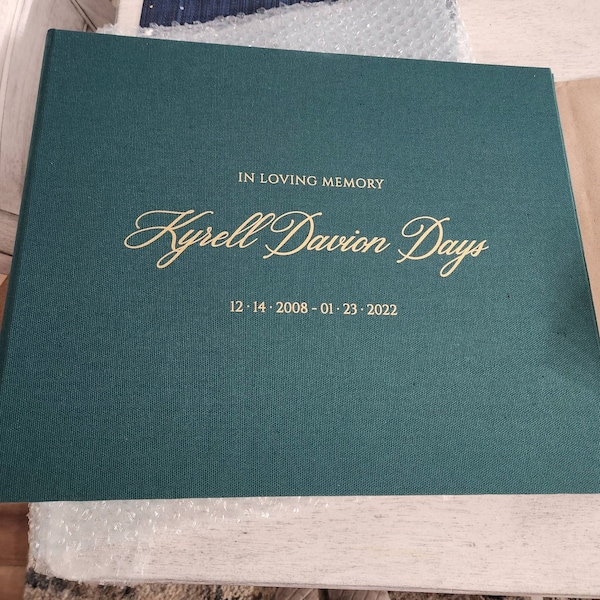 12x12 Linen Personalized Scrapbook Album, Rustic Family Photo Album ...