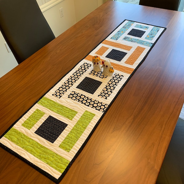 Log Cottage Runner DIGITAL PDF Quilt Pattern: Jelly Roll, Yardage or ...