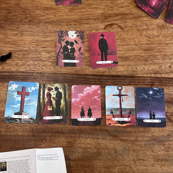 Retro Poster Tarot Deck, Red Tarot Cards, RSW Based Tarot, Black Tarot Deck, Beginner Friendly ...