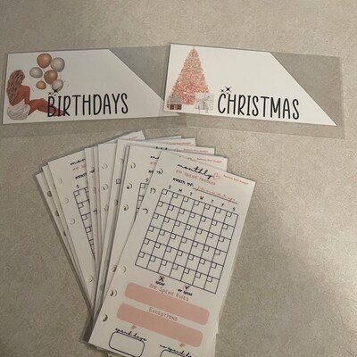 Cash Envelope Tracker Subscriptions Tracker Expense Tracker Budget ...