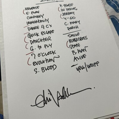 Olivia Rodrigo Setlist Oct 2, 2021 Autographed Reprint Setlist - Etsy