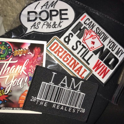 New Arrival, i Am the Realest 2020 Patch With Barcode, Iron-on ...