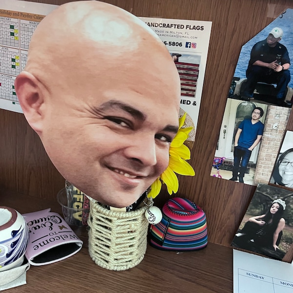 Custom Big Head Cutout Prop - Personalized Face on a Stick for Birthday ...