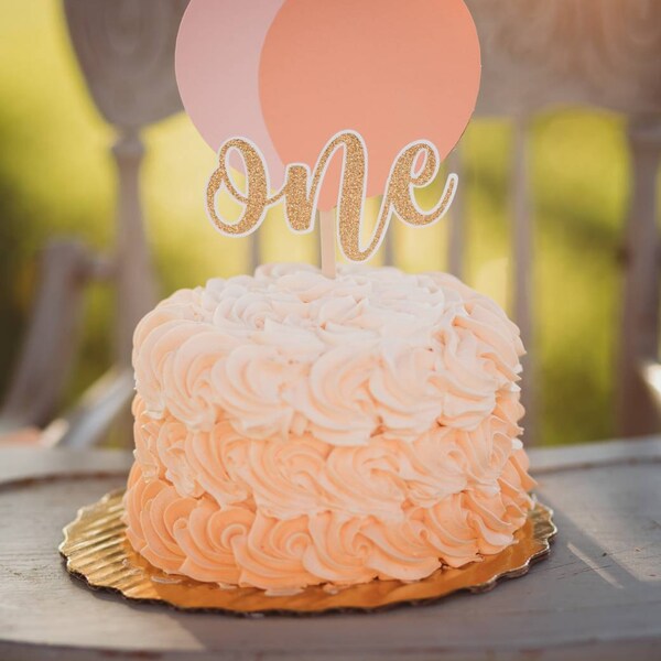 Sweet as a Peach Birthday CAKE TOPPER - Georgia Peach Birthday Smash ...