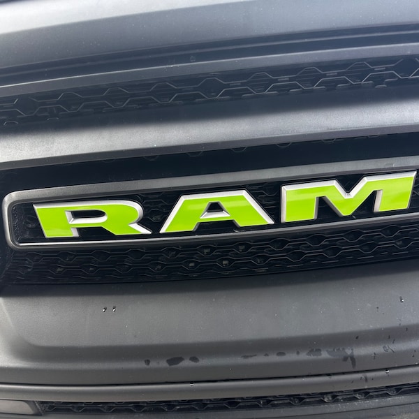 CLASSIC / WARLOCK Only RAM Grill Emblem Decals 2019 2020 2021 2022 2023 ...