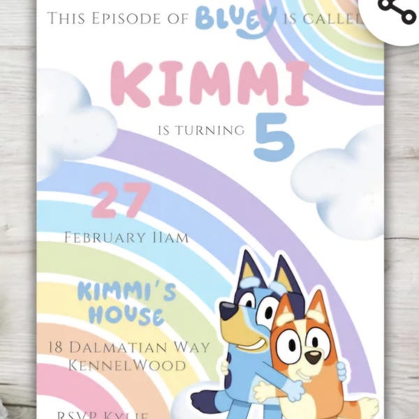 Bluey and Octonauts Birthday Invitations - Combined Editable Digital ...