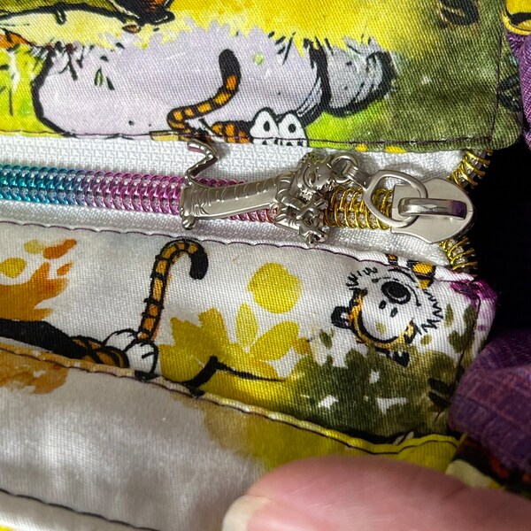 Lion and Tiger Flower Zipper Pull - Flower Zip Pulls - 7 Colors - Size ...