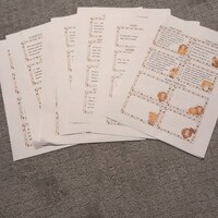 Fall Left Right Game, Fall Family Reunion Gift Exchange Game Printable ...