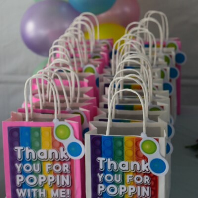 Pop It Birthday Favor Bag Decor Popit Birthday Pop It - Etsy