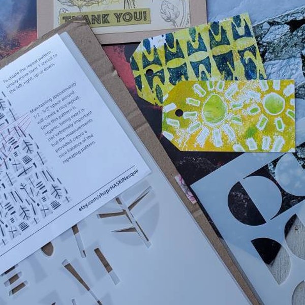 Mod Moons Stencil, Mid Century Modern Design Collection - Etsy