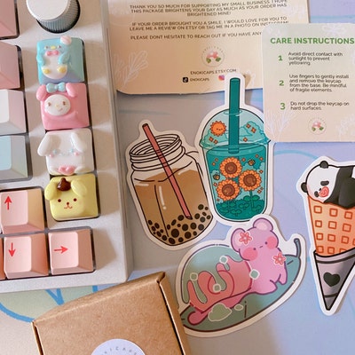 Bubble Tea Boba Bear Keycap Artisan Keycap - Etsy