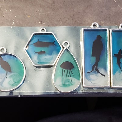 Vinyl Sea Animals, Ocean Resin Art, Epoxy Resin Art, Ocean Art DIY, DIY ...