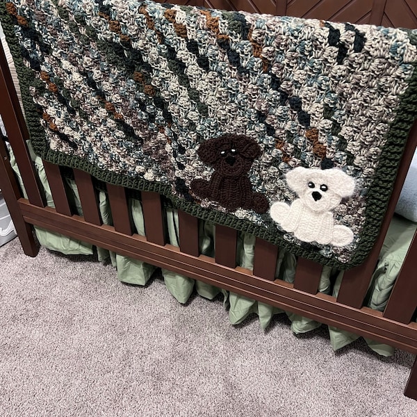 Crochet Baby Blanket,40x40”/32x32 Highland Cow Baby Blanket, Handmade ...