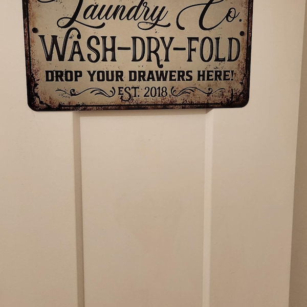 Custom Metal Craft Room Sign Personalized Made With Love Imagine Create ...