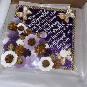 Custom Mexico Graduation Cap Topper Lo Logre Flag Floral Bling - Etsy