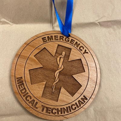 EMT Wooden Christmas Ornament Paramedic Christmas Gift Personalized ...